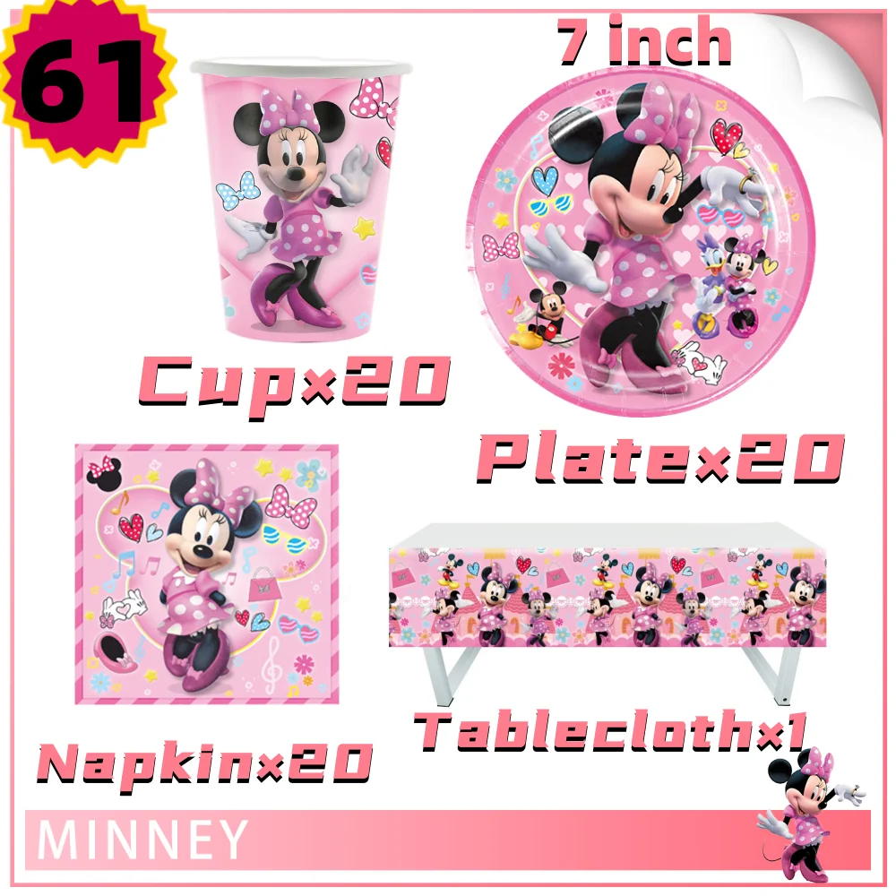 Tema De Baby Shower De Minnie Mouse De Disney 60pcs/lot Girls Favors