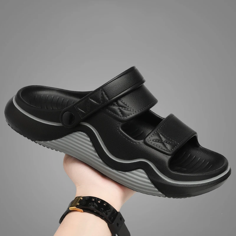 Men Sandals Summer Leisure Beach Holiday Sandals Dual Purpose Shoes ...