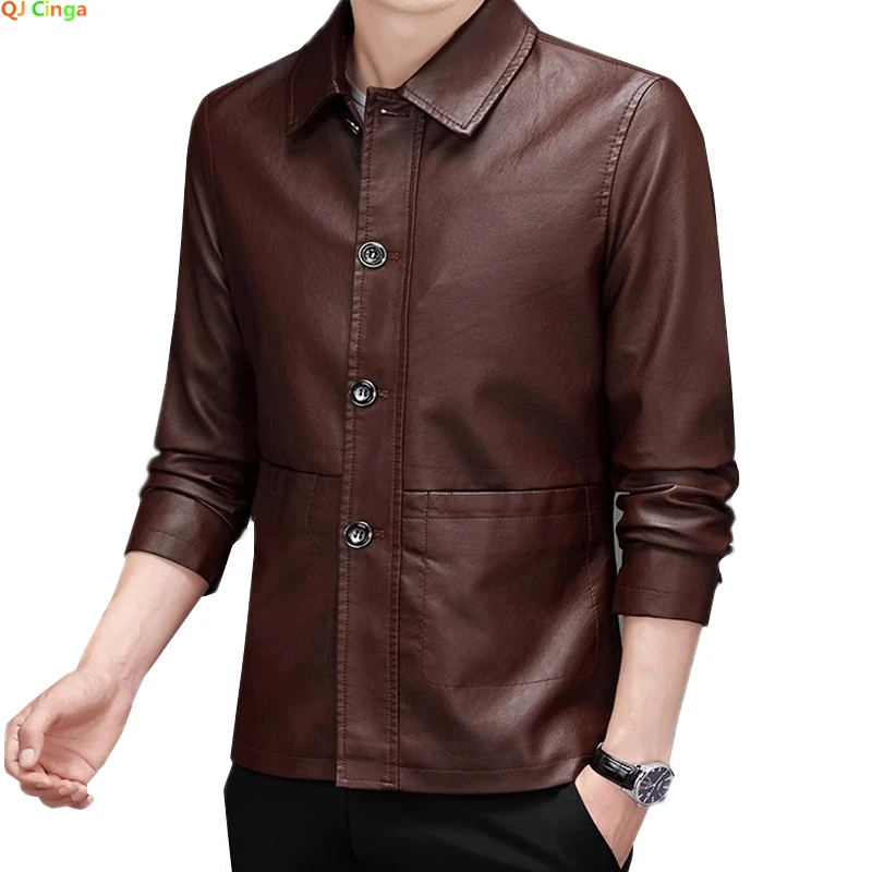 Men-s-Faux-Leather-Jacket-Spring-Fashion-Straight-Jacket-Men-Long ...