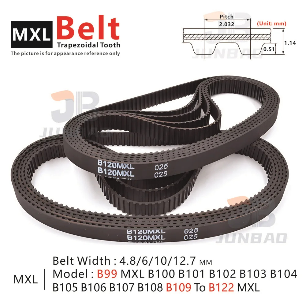MXL-Synchronous-Belt-Model-number-B99-B100-B101-B102-B103-B104-B105 ...