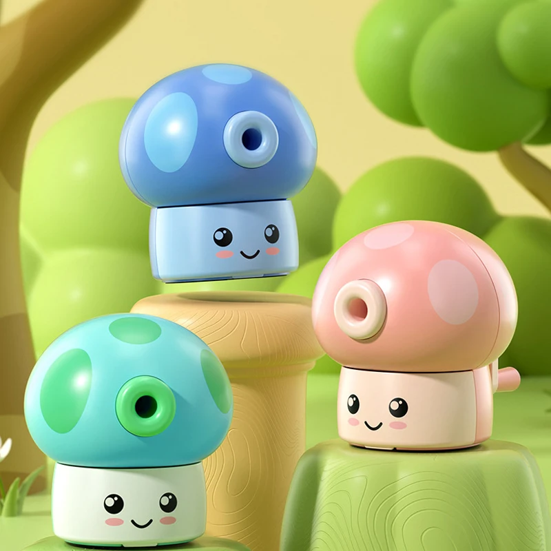 Cute-Mushroom-Pencil-Sharpener-Hand-Crank-Table-Sharpeners-Machine ...