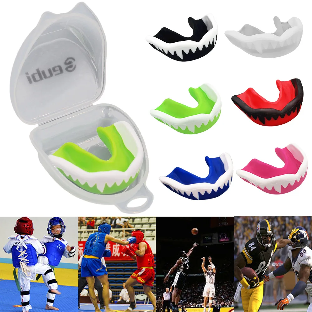 Mouth Guard with Storage Box Combat Sports Mouth Guard Adults Junior ...