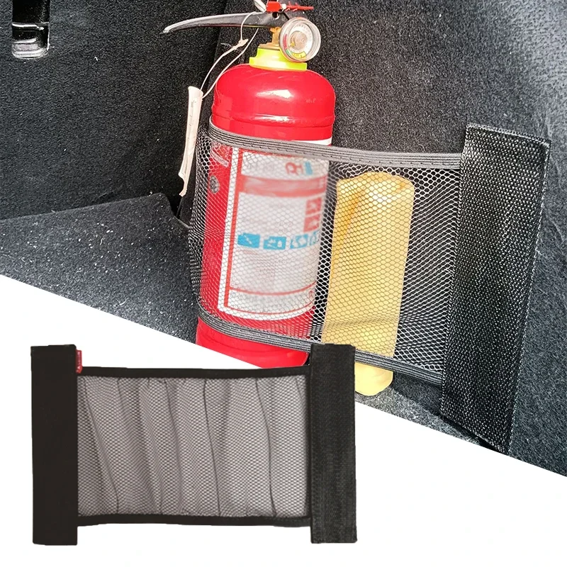 Car-Trunk-Elastic-Mesh-Fixed-Straps-Car-Interior-Organizer-Extinguisher ...