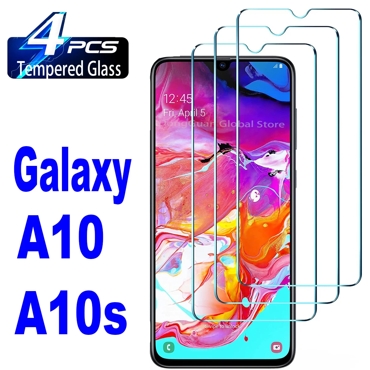 2-4Pcs-Tempered-Glass-For-Samsung-Galaxy-A10-A10s-SM-A105-SM-A107 ...
