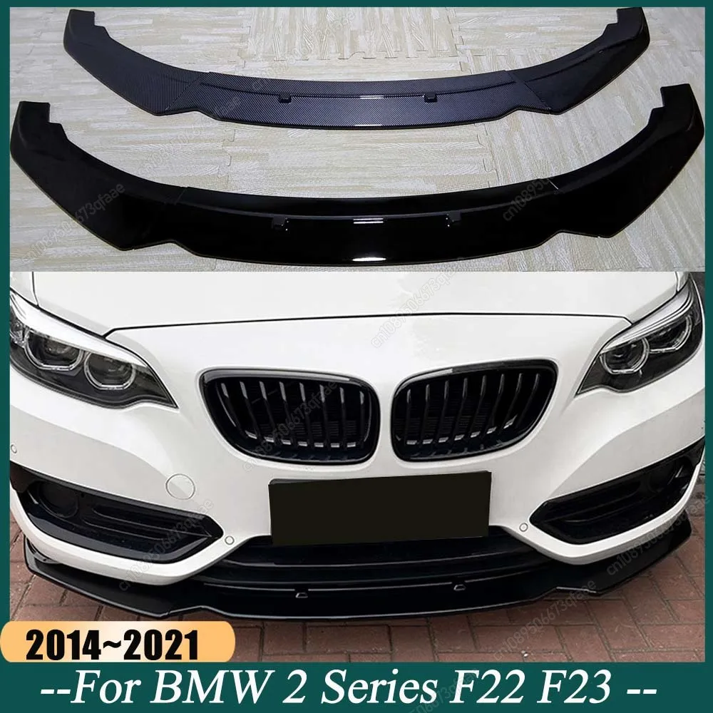 Front Bumper Lip Spoiler Diffuser Splitter For BMW 2 Series F22 F23 ...