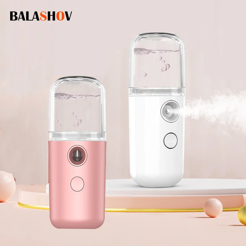 Portable Mini Air Humidifier Nano Face Steamer Facial Sprayer USB ...