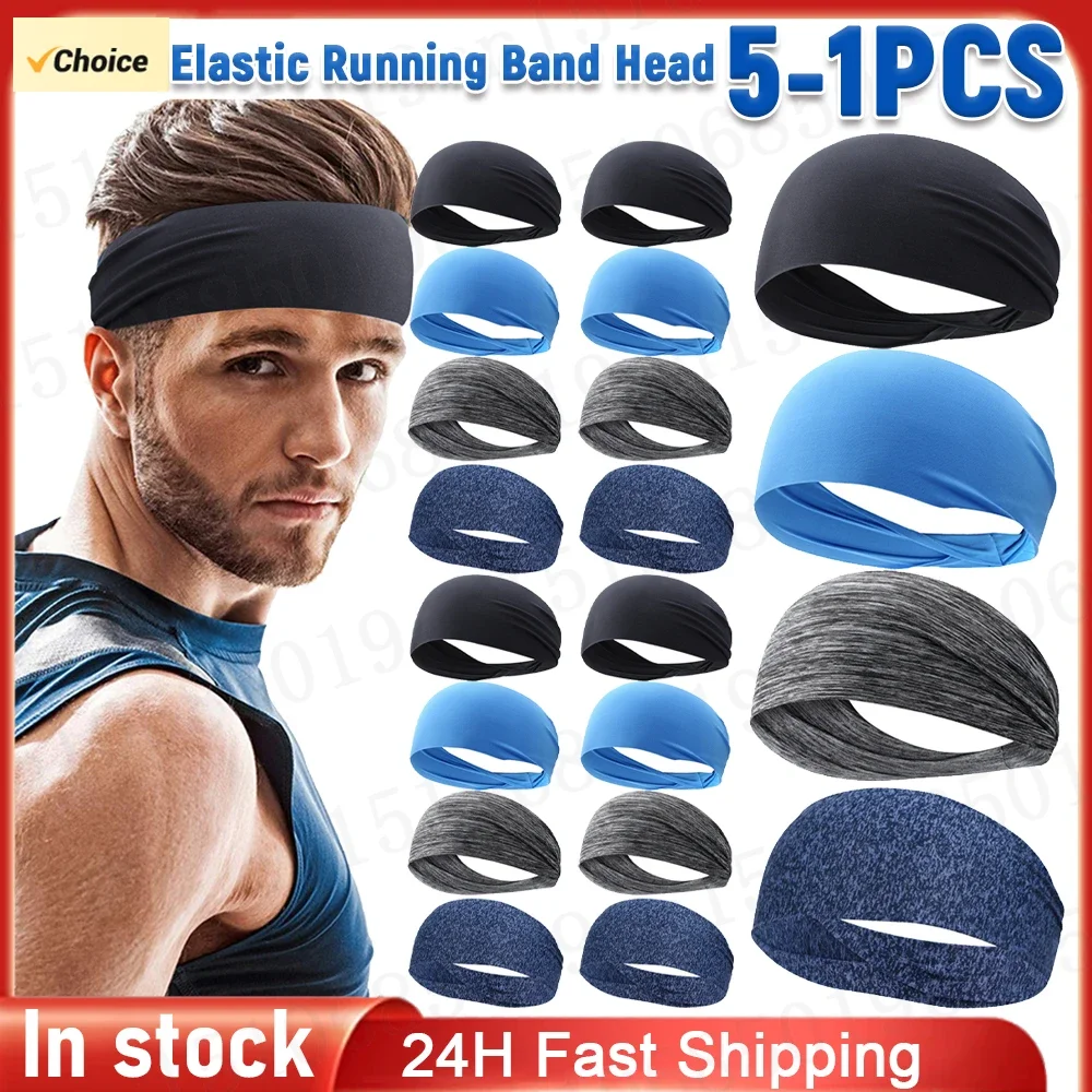 5-1PCS-Sports-Sweatband-Breathable-Sweat-Absorbent-Headband-Soft-Smooth ...