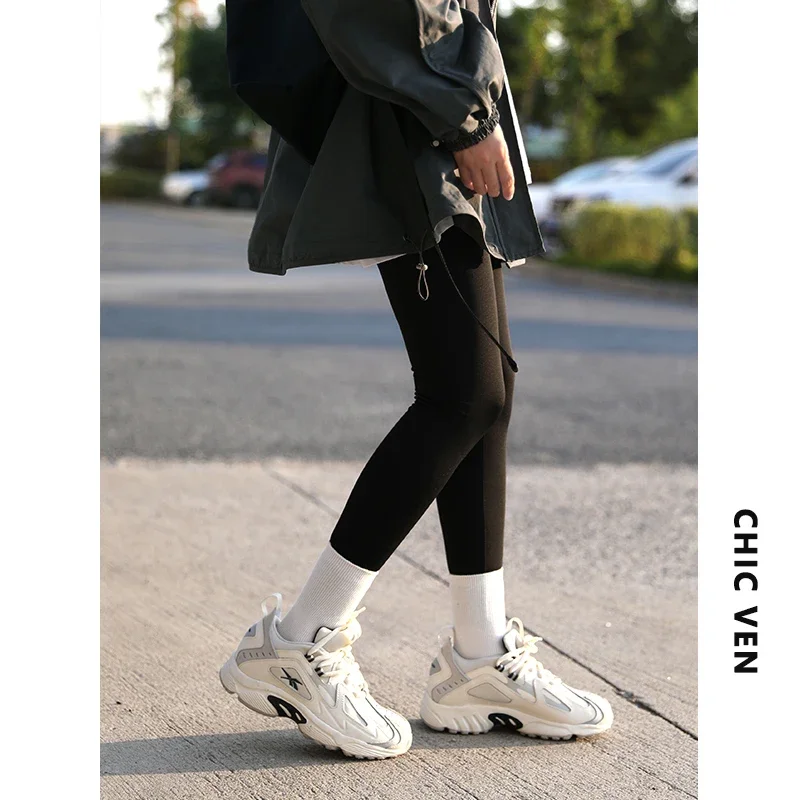 CHIC-VEN-Leggings-el-sticas-monocrom-ticas-femininas-cal-as-pretas ...