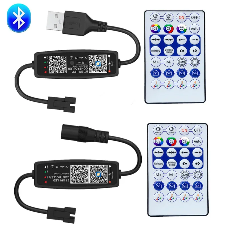 WS2811-WS2812B-SK6812-Bluetooth-Music-RGB-LED-Controller-Built-in-MIC ...