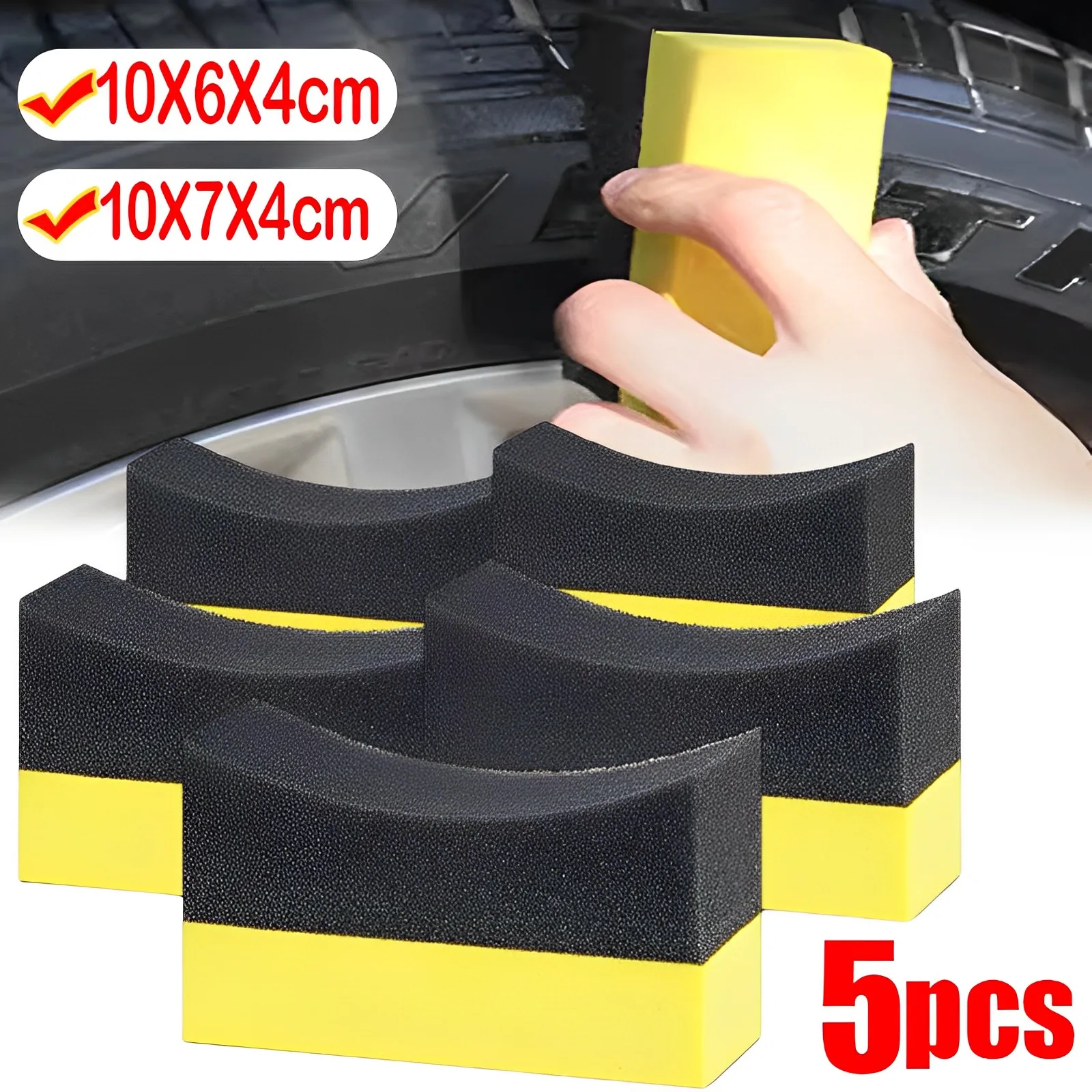 1/5PCS Car Wheel Cleaning Sponge Tire Wash Wiper Water Suction Sponge ...