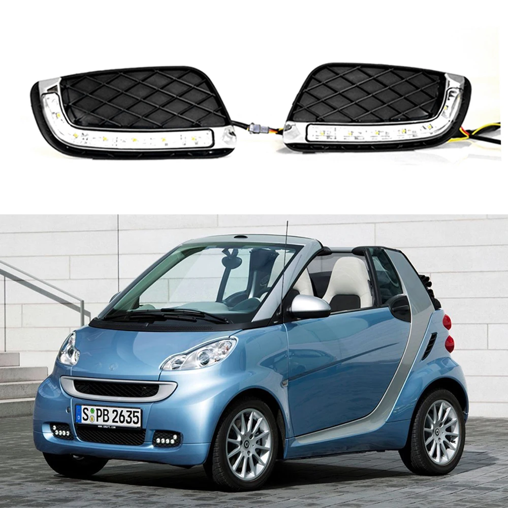 LED-DRL-Car-Daytime-Running-Light-Front-Fog-Lamps-with-Turn-Signal-For ...