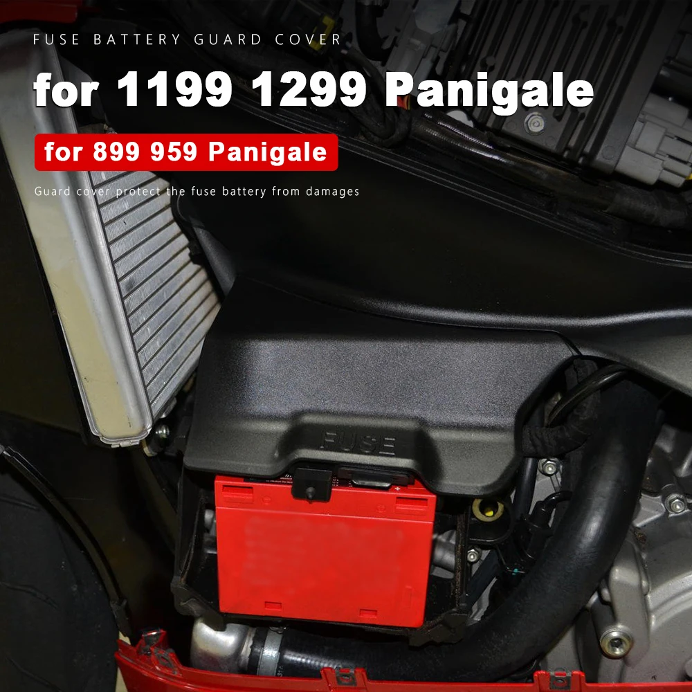 Motorcycle Fuse Battery Cover ABS Plastic for Ducati Panigale 959 899 ...