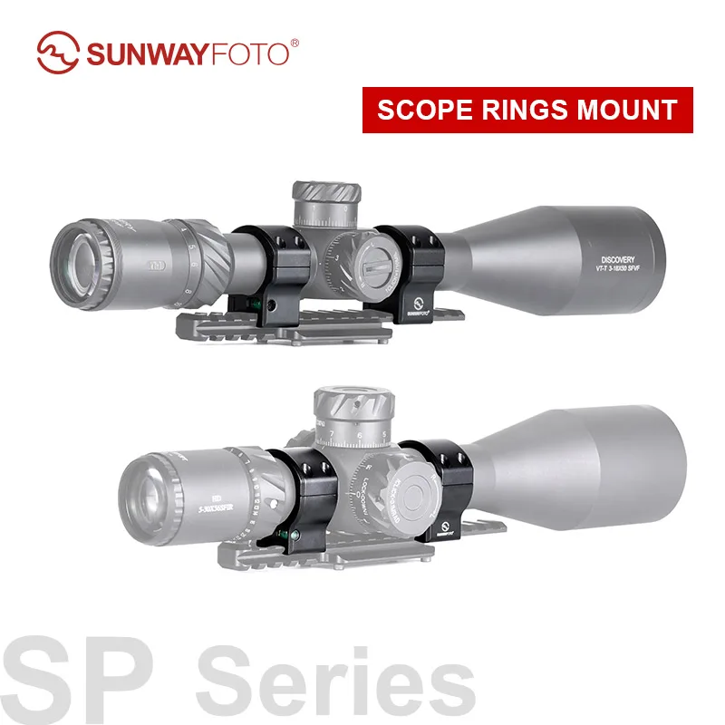 Sunwayfoto Sp-3024(2pcs) 30mm Scope Rings Mount, Center Height 24mm/0.9 ...