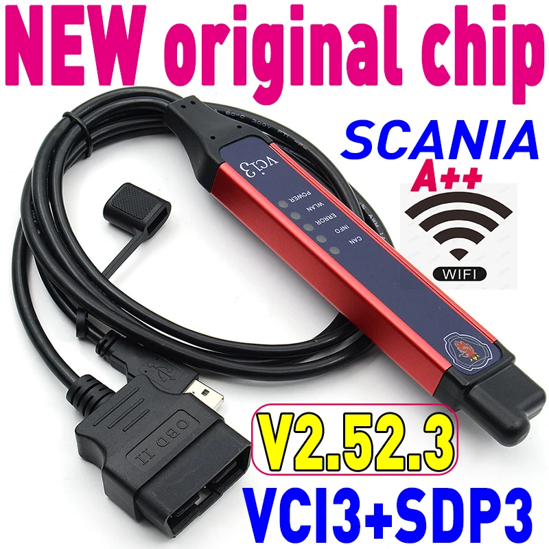 Herramienta de diagnóstico OBD2 VCI3, escáner SDP3 V2.54.1 para Scania ...