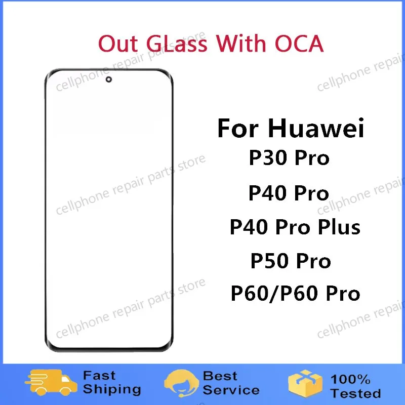 P40Pro Plus P30 Front Touch Panel LCD Display Out Glass Cover Lens ...