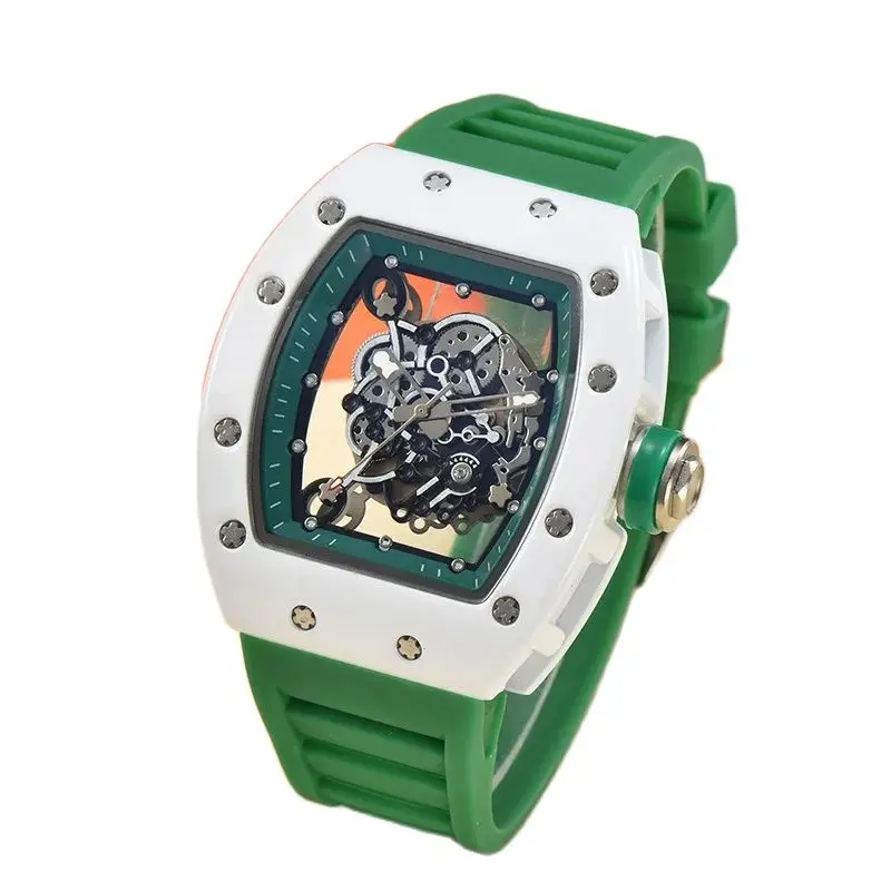 New-skeleton-personality-tiger-head-watch-ceramic-oil-mechanical ...