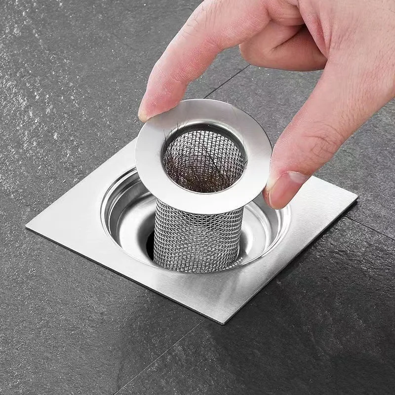 Stainless-Steel-Floor-Drain-Filter-Mesh-Kitchen-Sink-Anti-clog-Filter ...