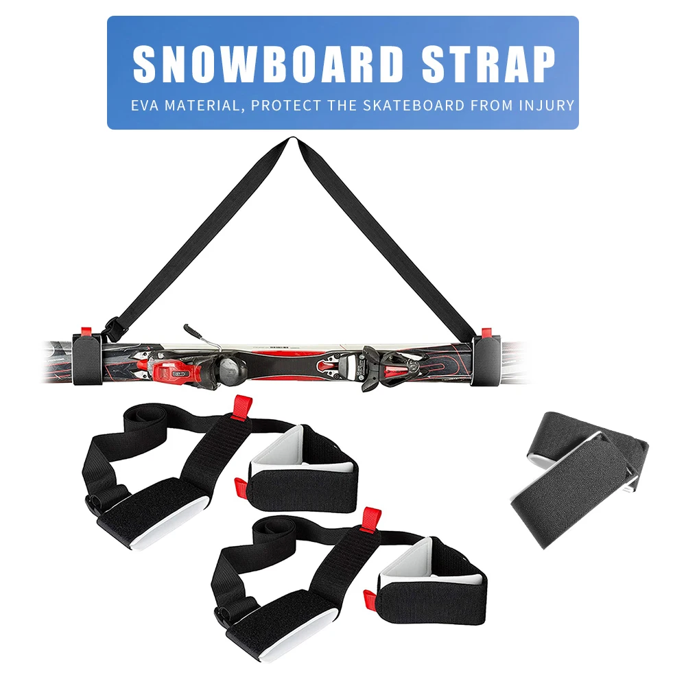 Nylon-Skiing-Bags-Adjustable-Skiing-Pole-Shoulder-Hand-Carrier-Straps ...