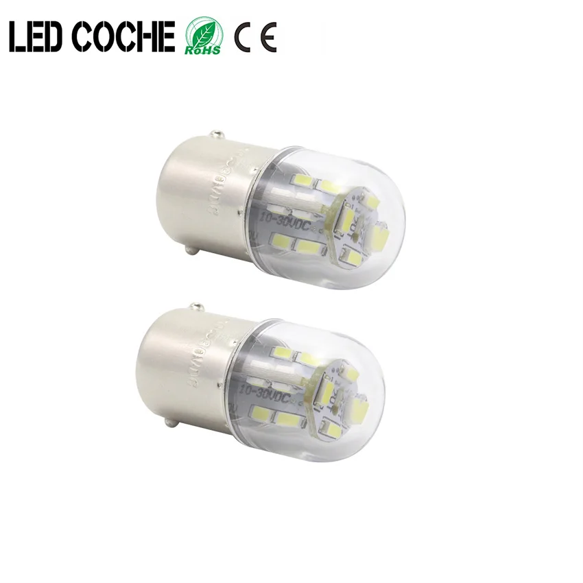 2pcs Motorcycle Led Lights 1156 BA15S G18 R5w R10W 6V 12v 24V Auto Bulbs Equipment Indicator 2W ...