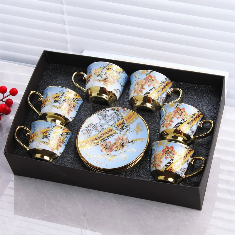 High-quality-tracing-gold-coffee-cup-and-saucer-set-ceramic-tea-cup-for ...