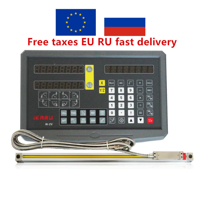 Fivetecnc codificador lineal de escala lineal para fresadora, pantalla Digital de lectura DRO de ...