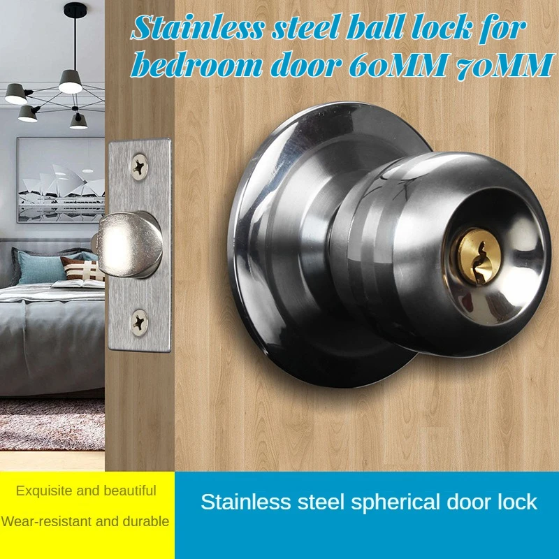 Ball-Lock-Indoor-Bedroom-Door-Ball-Lock-Stainless-Steel-Universal ...