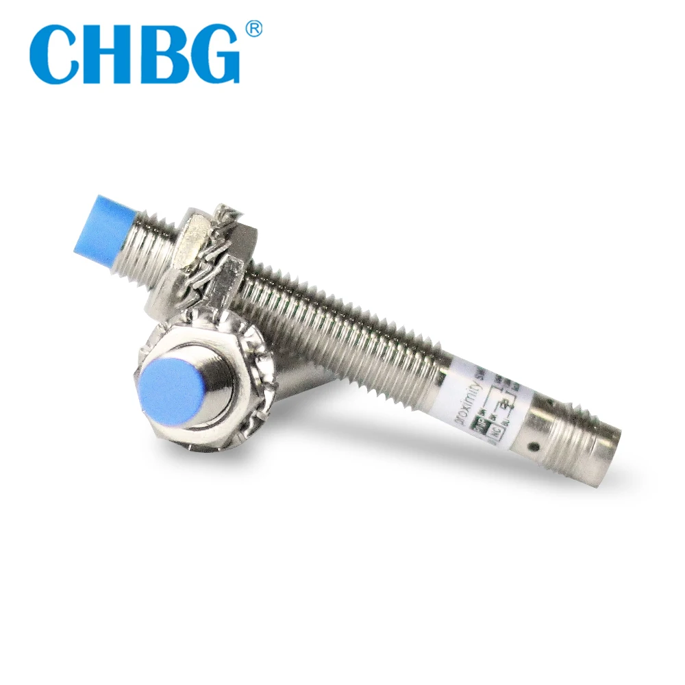 CHBG Sensor de proximidad de inductancia IP65 M8, Conector de 3 pines ...