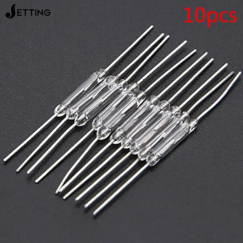 10Pcs-2x14-mm-Y213-Reed-Sensor-Magnetic-Switch-Control-Green-Glass-Reed ...