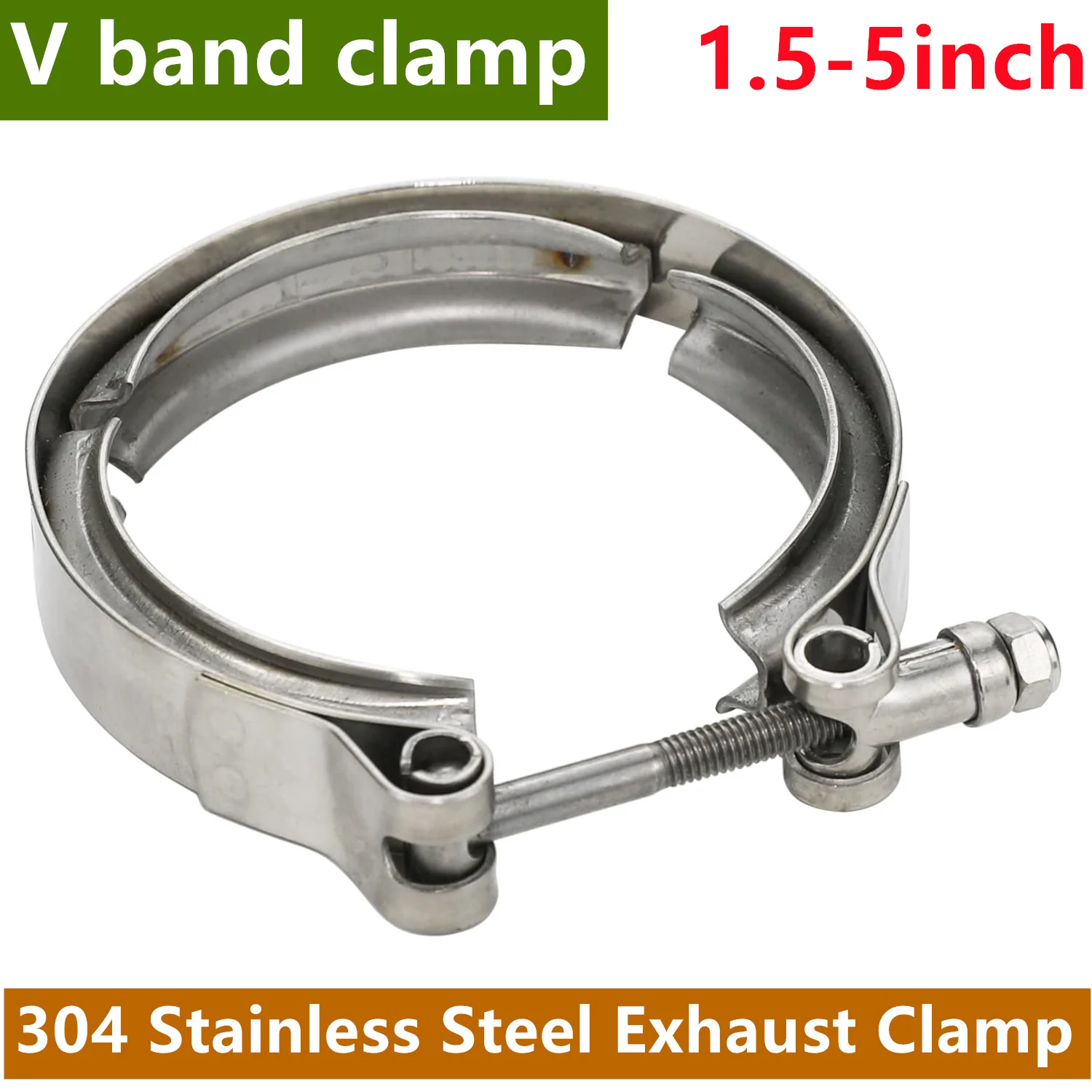 304 Stainless Steel 1.5~5 Inch 38-127mm Standard V Band Clamp ...