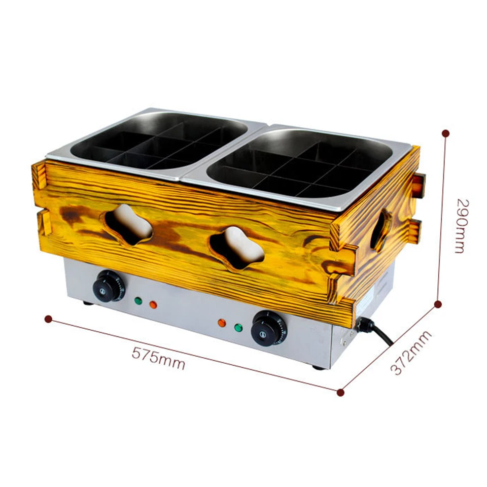 Caldera eléctrica comercial EH10 oden, 2 tanques, 18 rejillas, kanto ...