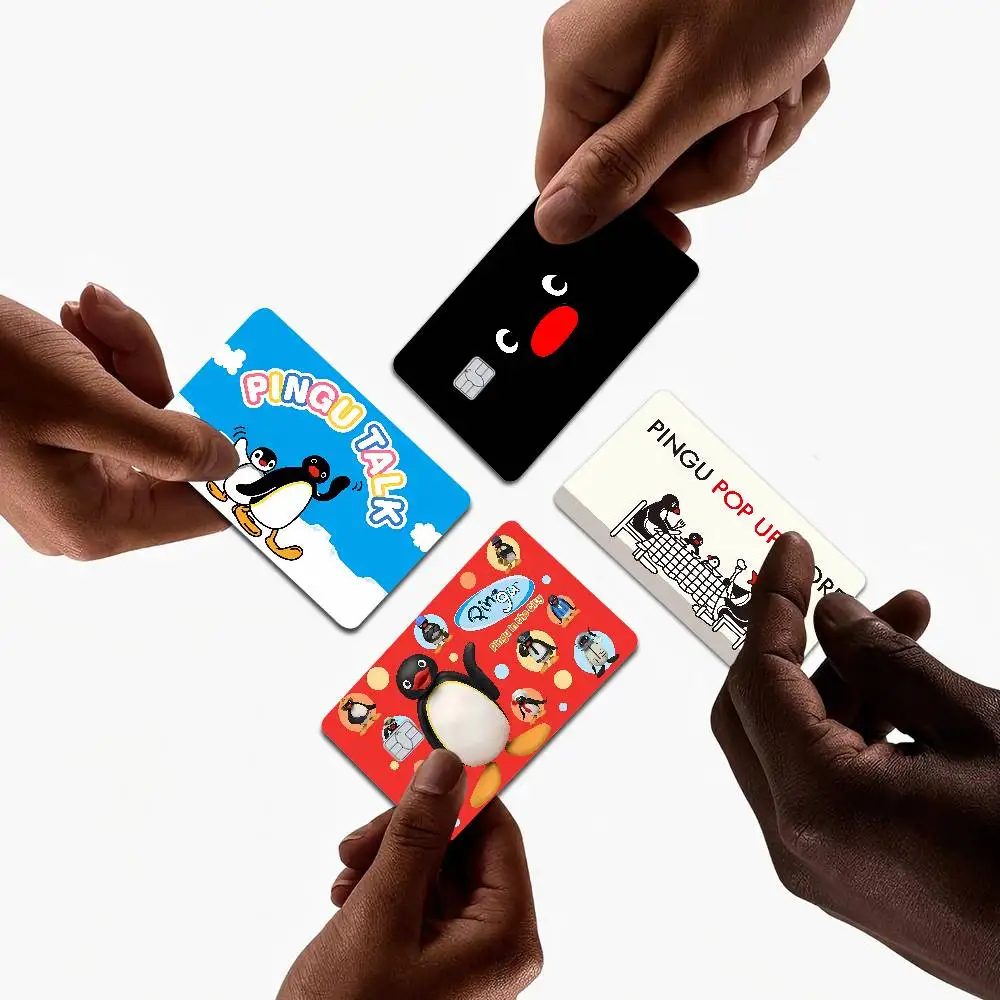 Pingu Pinga Penguin Game Film Cover Sticker Case for Small Chip Credit ...