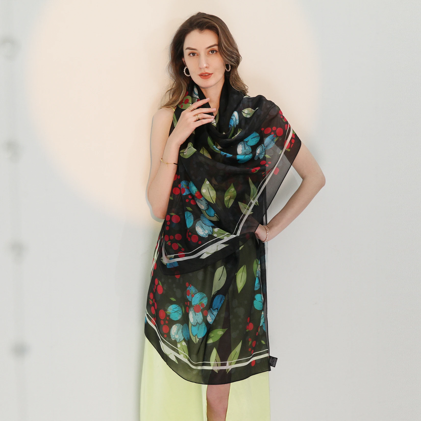 Women-100-Natural-Silk-Scarf-Shawl-Female-Pure-Silk-Scarves-Wraps-Plus ...