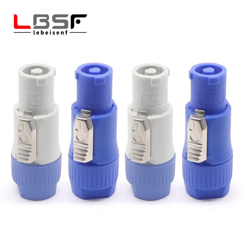 4pcs-Powercon-Connector-male-Lockable-Cable-Connector-Chassis-Socket ...