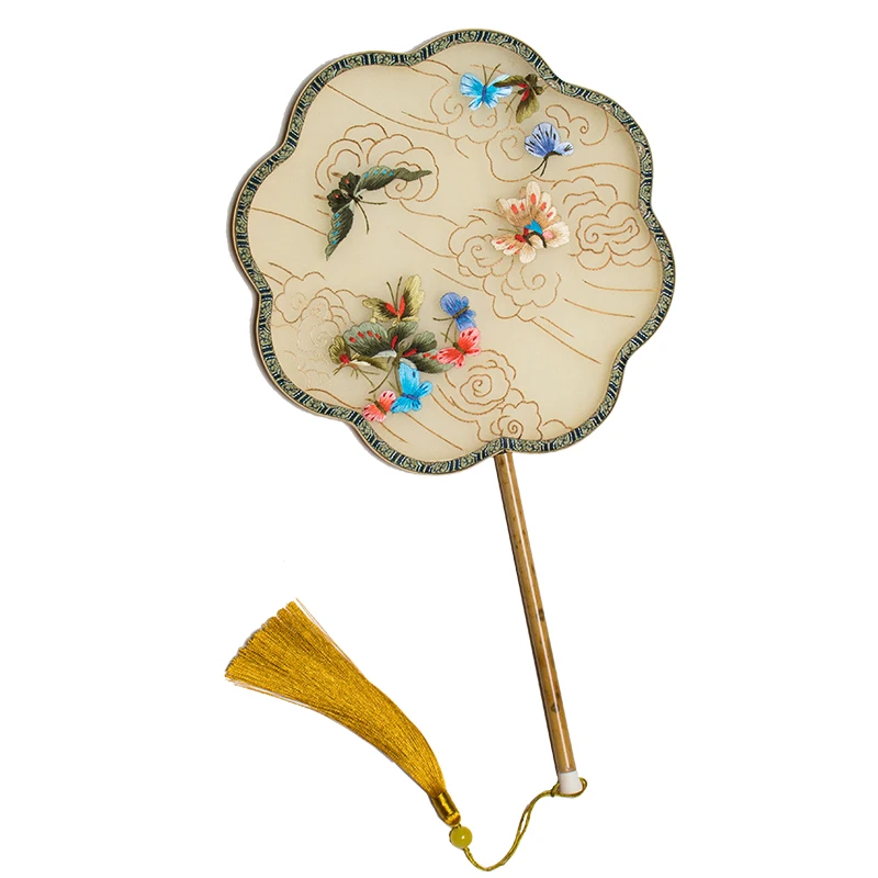 Suzhou Embroidery Fan Handmade Embroidery Circular Fan Chinese Ancient ...
