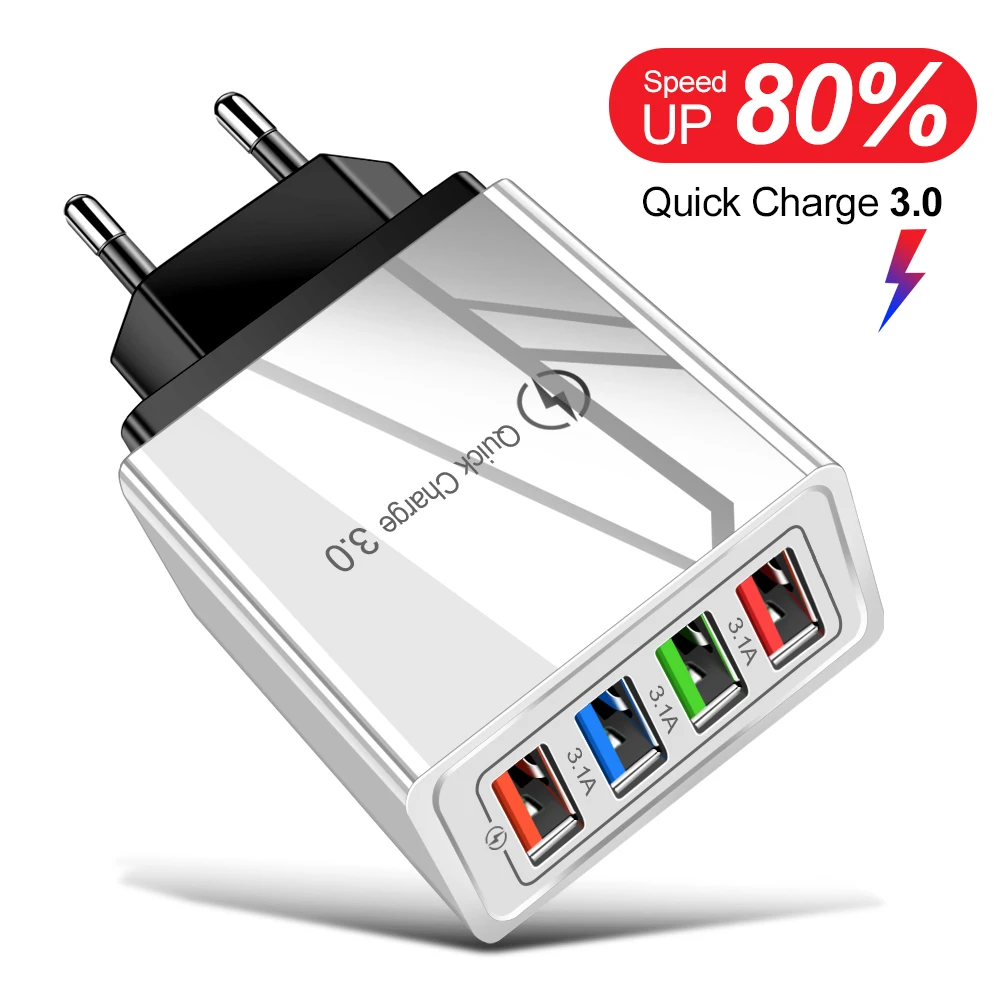 Quick Mobile Phone Charger | Portable Charger Mobile | Eu/us Plug Usb ...