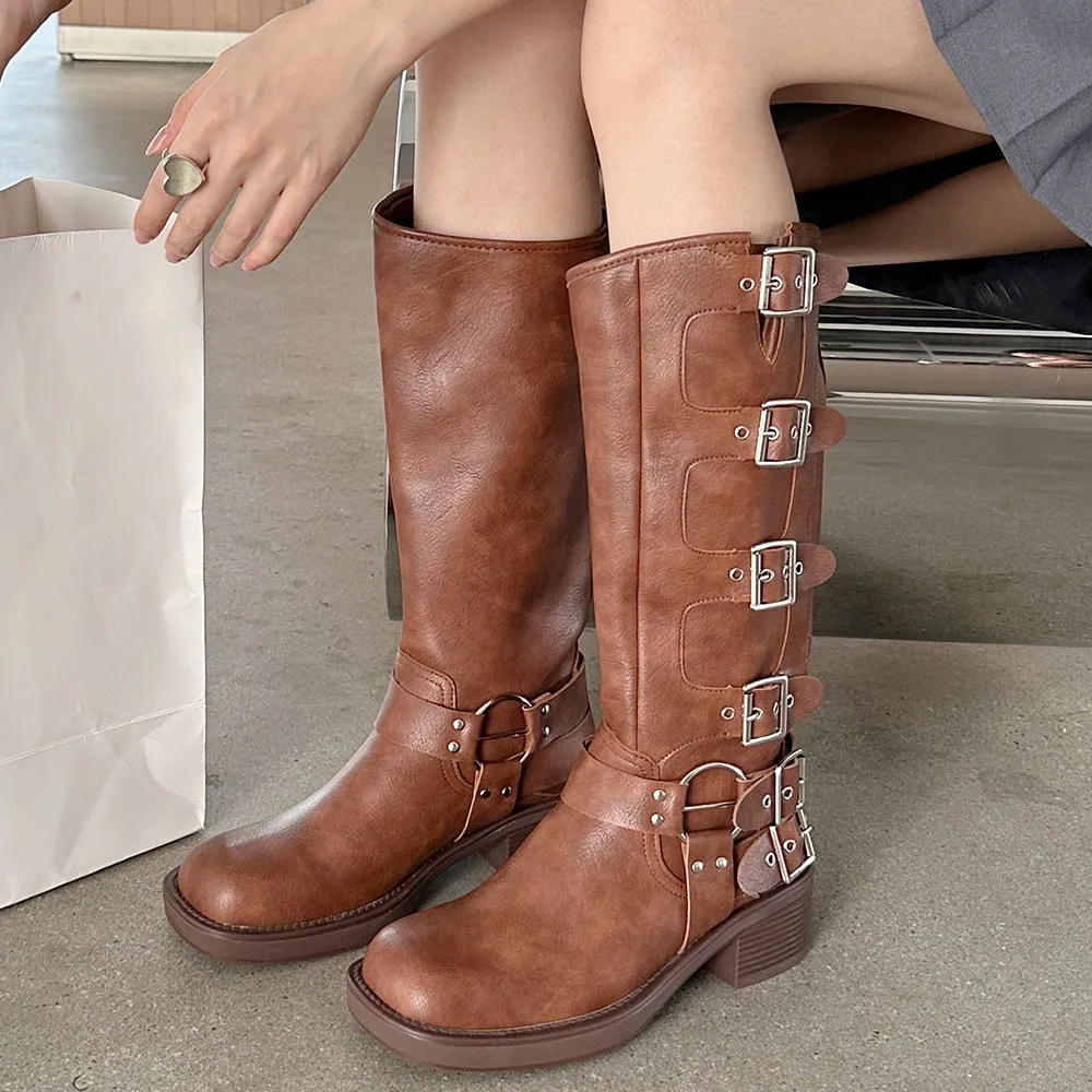 Womens Riding Boots With Buckles