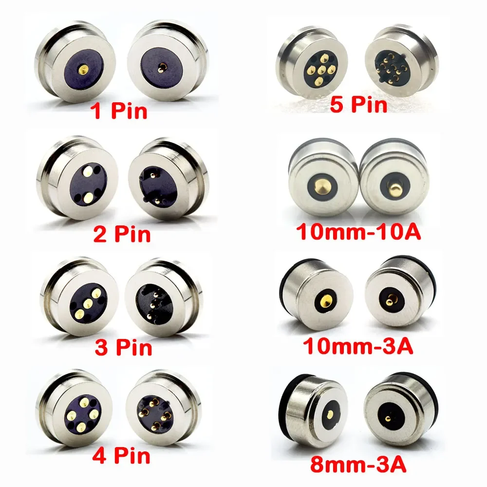 1PCS-Circualr-Shape-Magnetic-Pogo-Pin-Connector-1-2-3-4-5-Pin-Male ...