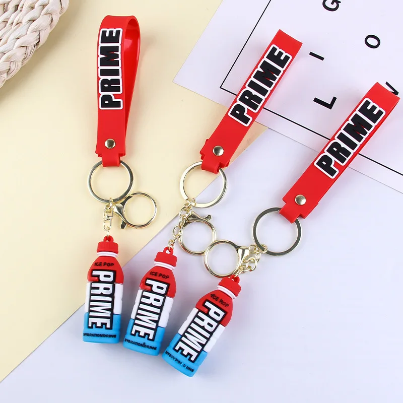 Creative Prime Drink 3D Rubber Keychain Cute Bottle Key Chains For Men ...