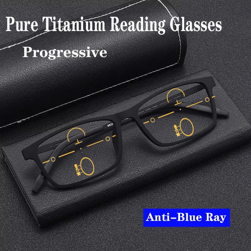 Blue Light Blocking Multifocal Reading Glasses Men Women Ultralight ...