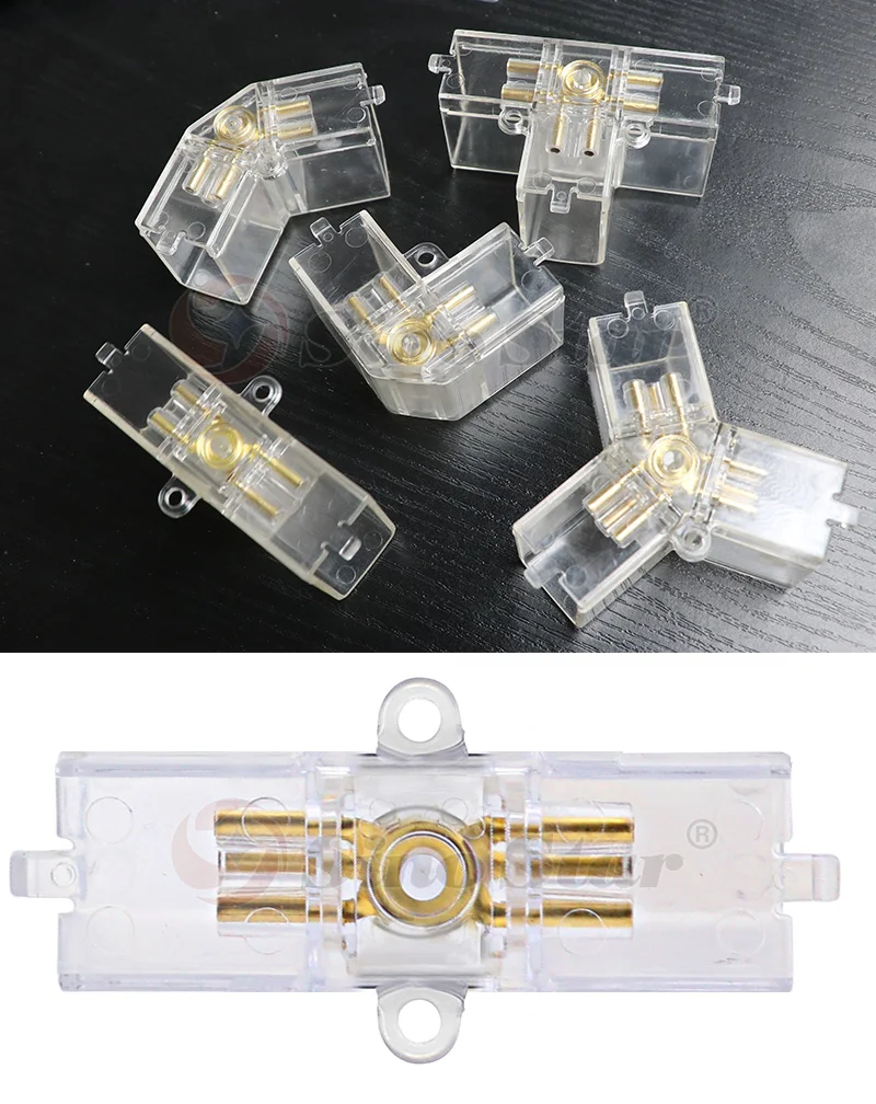 Conector da lâmpada led com furo de corda três pinos de cobre pc ...