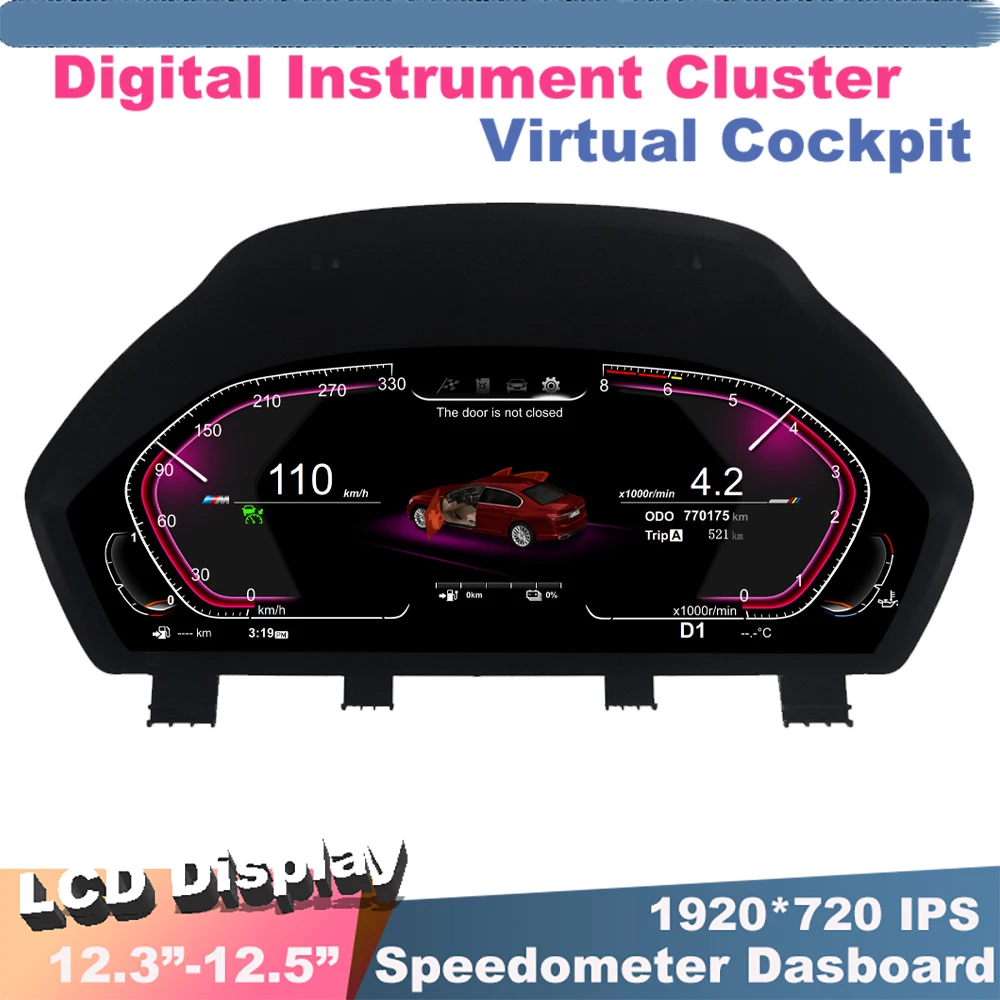 12.3''Digital Speedometer Instrument Gauge Cluster For BMW3 4 Series ...