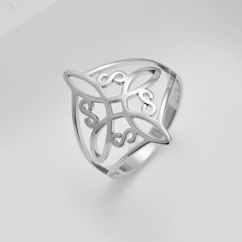 YILUOCD Witch Knot Ring for Women Protection Amulet Quarter Witchcraft ...