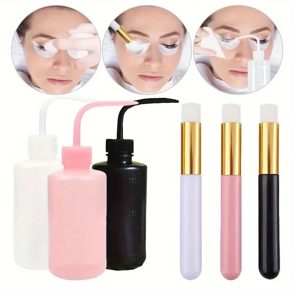 2PCS Eyelash Extension Supplies Set: Lash Shampoo Brush + Lash Cleaning ...