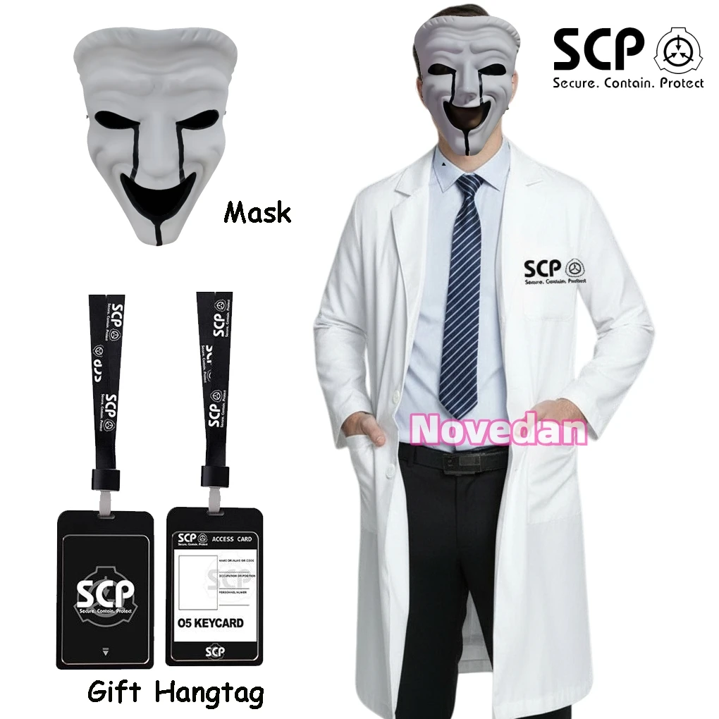 Anime Secure Contain Protect SCP Costume Mask Men Women SCP Cosplay ...