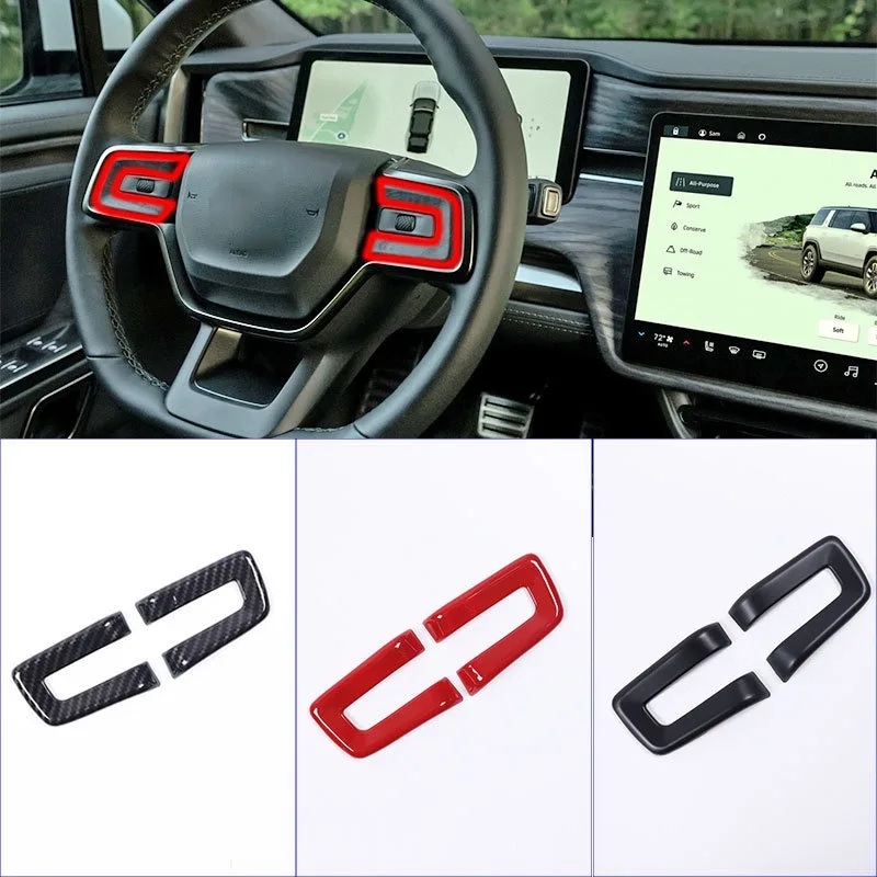 Steering-Wheel-Buttons-Decoration-Frame-Cover-For-Rivian-R1T-R1S-Trim ...