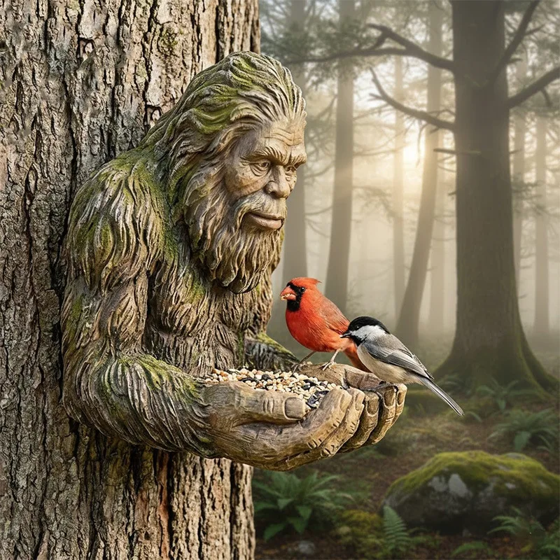 Bigfoot Tree Bird Feeder Garden Farm Decor Craft Creative Gift ...