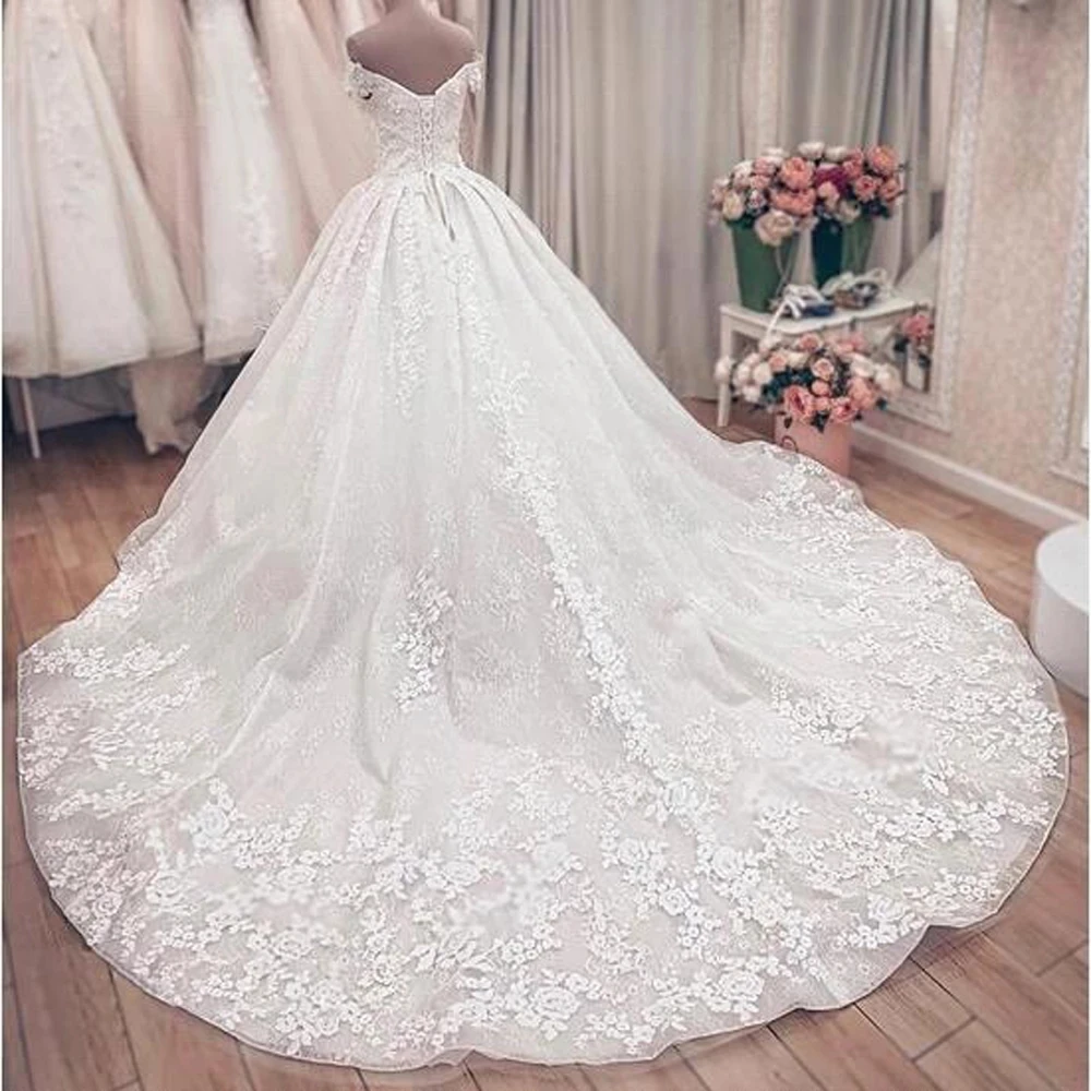 ANGELSBRIDEP-Charming-Princess-Ball-Gown-Wedding-Dresses-Luxury ...