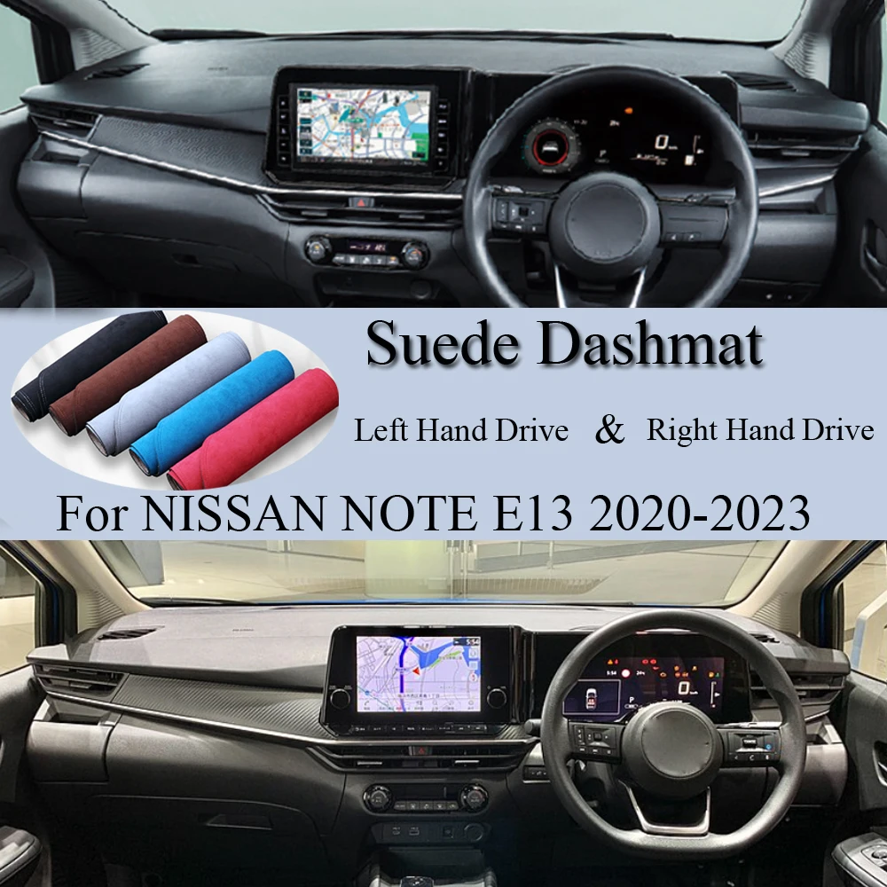 For-NISSAN-NOTE-E13-2020-2021-2023-Suede-Leather-Anti-slip-Dashmat-Dash ...