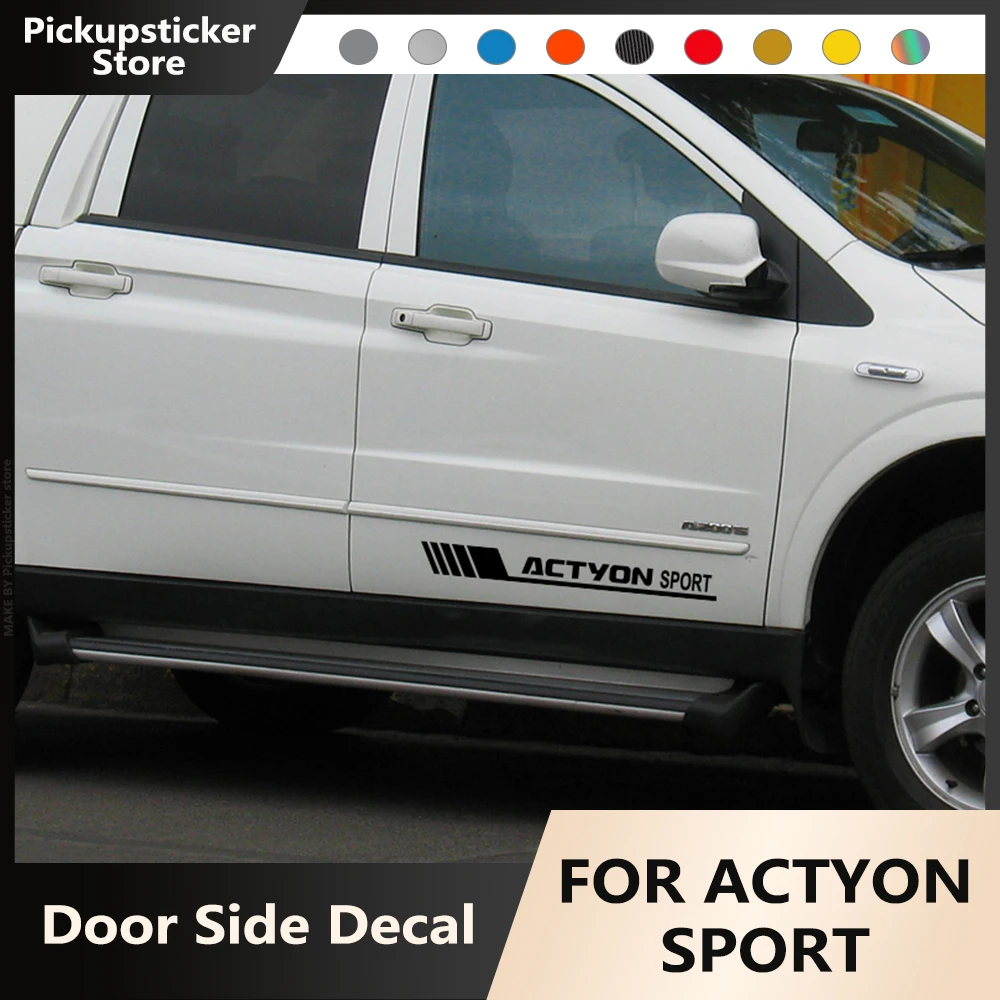 Pickup-Door-Side-Sticker-For-Ssangyong-Actyon-Sport-AX5-Car-Graphics ...