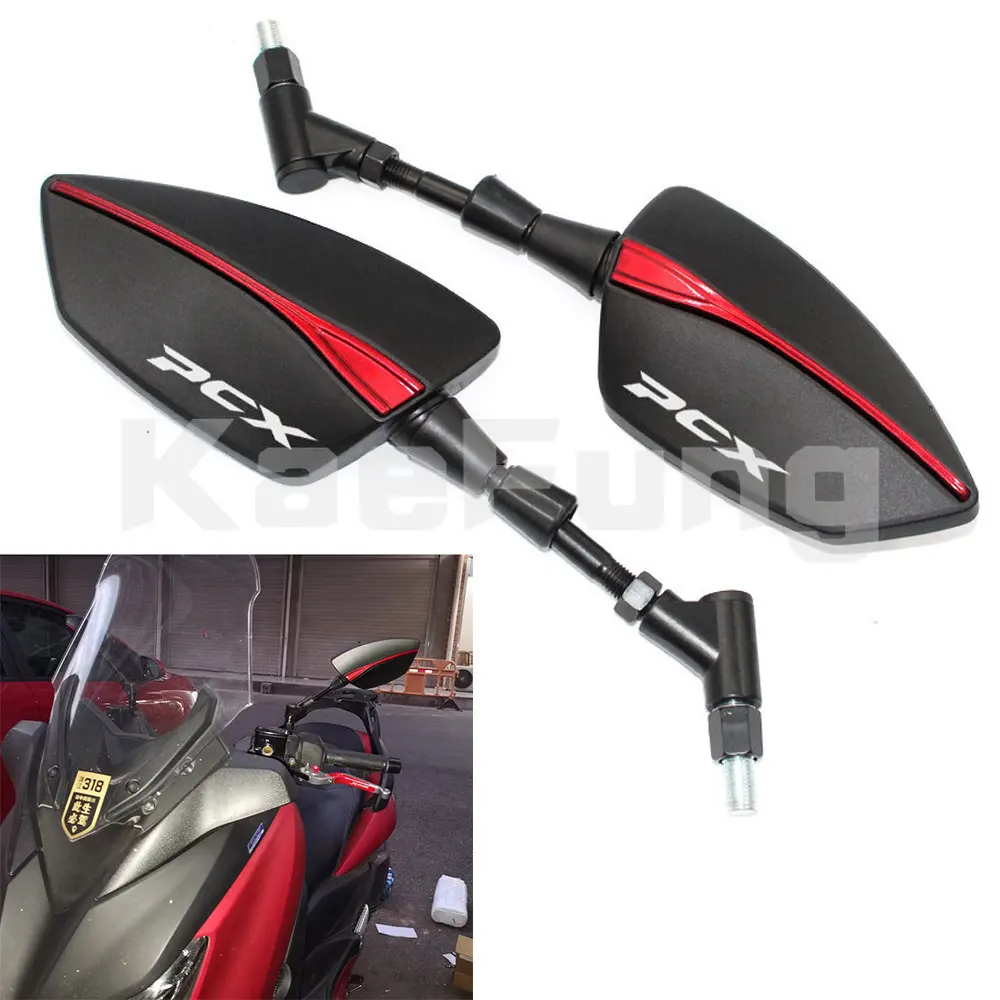 PCX-CNC-Motorcycle-Rear-View-End-Bar-Rearview-Mirrors-Side-Mirror-For ...